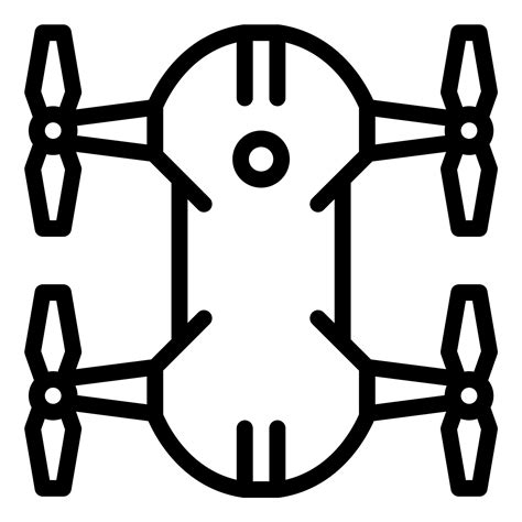 Folding Drone And Quadcopter Icon Outline 17525905 Vector Art At Vecteezy