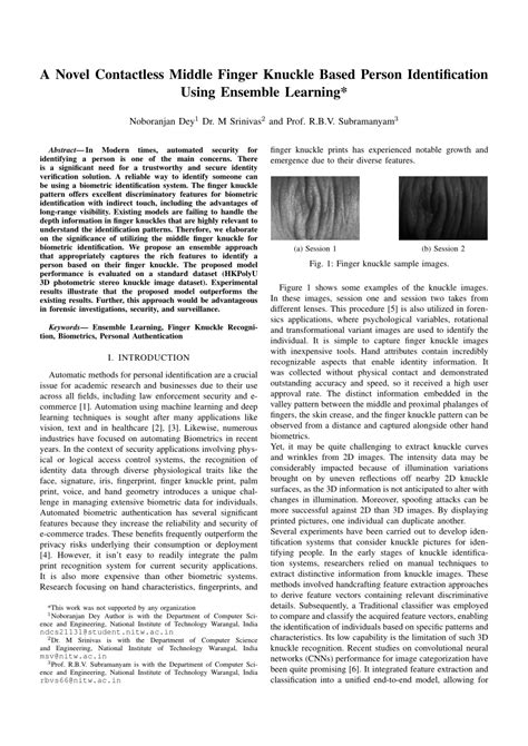 Pdf A Novel Contactless Middle Finger Knuckle Based Person Identification Using Ensemble Learning