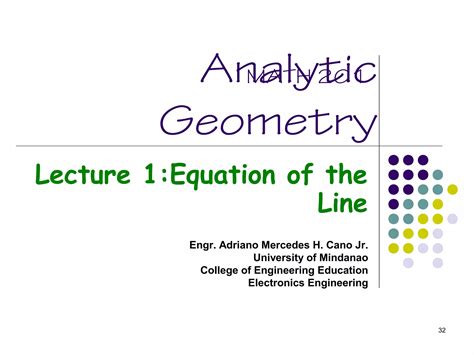 Analytic Geometry Lecture1 Ppt
