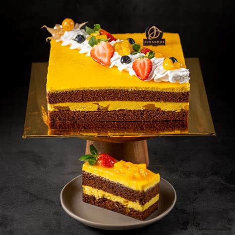 Chocolate Mango Mousse Cake Junandus