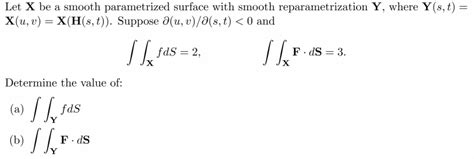 let x be a smooth parametrized surface with smooth