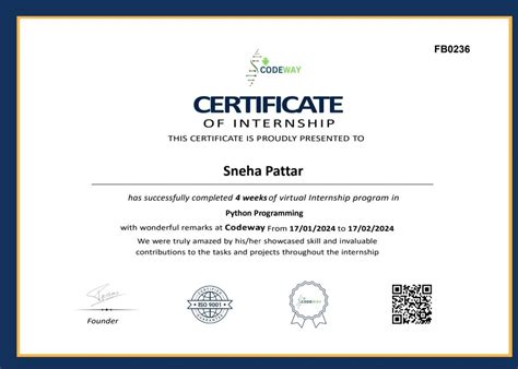 Python Internship Independentlearning Codeway Sneha S Pattar
