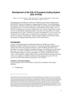 Development Of The ICD 10 Procedure Coding System ICD Development Of The Icd 10 Procedure