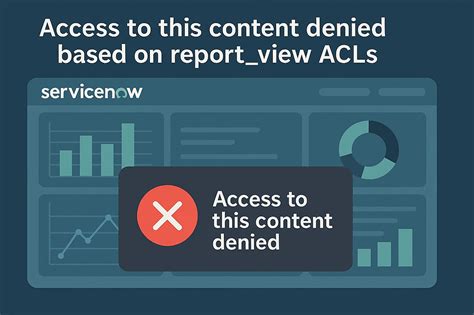 decoding dashboard access in servicenow resolving the report view