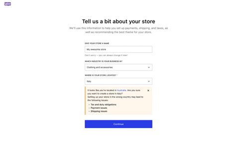 WooCommerce Setup WooCommerce
