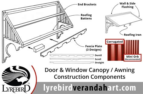 Window Canopy Fascia Shop Timber Window Canopy Components Lyrebird Enterprises