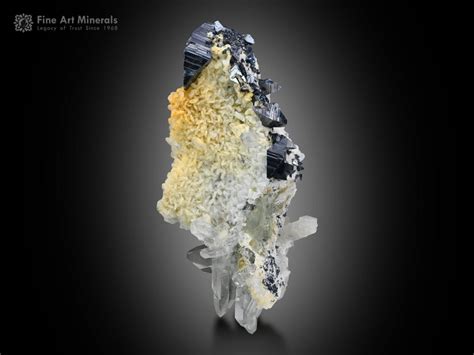 Anatase Cluster With Quartz On Matrix Ant 12 Fine Art Minerals