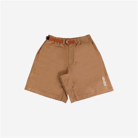 겐조 레귤러 핏 엘라스티케이티드 벨트 쇼츠 사프란 Kenzo Kream