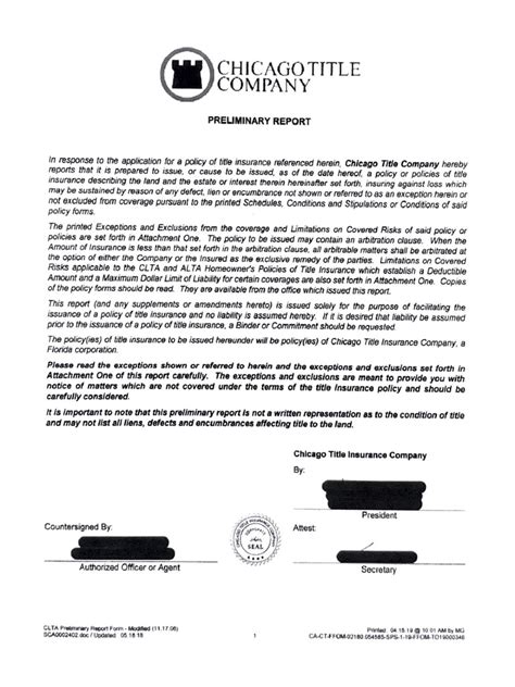 Sample Of Title Report Pdf Lease Taxes