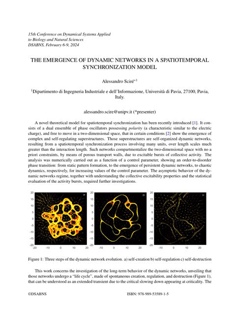 Pdf The Emergence Of Dynamic Networks In A Spatiotemporal