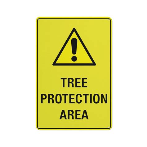 Tree Protection Area Sign 12X8 Inches Metal Aluminum Signs Weather Resistant Weatherproof