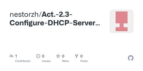 Github Nestorzhact 23 Configure Dhcp Server For Multiple Vlans On