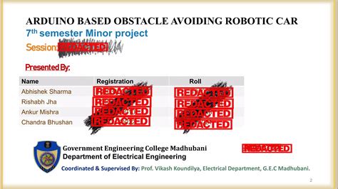 Arduino Based Project Pptx