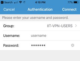 VPN Setup And Connect Using The Cisco AnyConnect For IOS Illinois Institute Of Technology