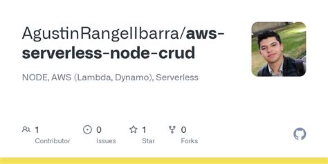 GitHub AgustinRangelIbarra Aws Serverless Node Crud NODE AWS Lambda Dynamo Serverless