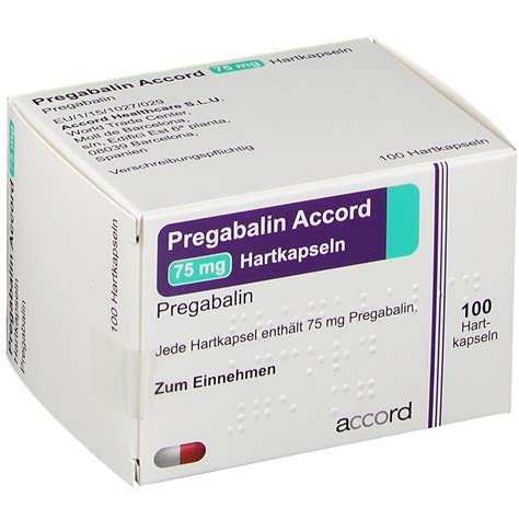 Pregabalin Accord 75mg 100 St Shop