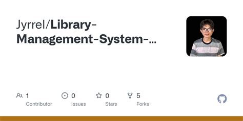 Github Jyrrellibrary Management System Console Type