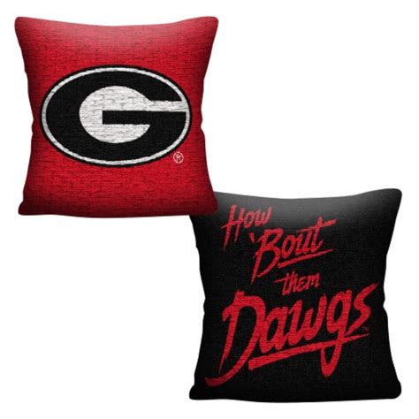 Georgia Official Ncaa Invert Woven Pillow 1 Pack Kroger