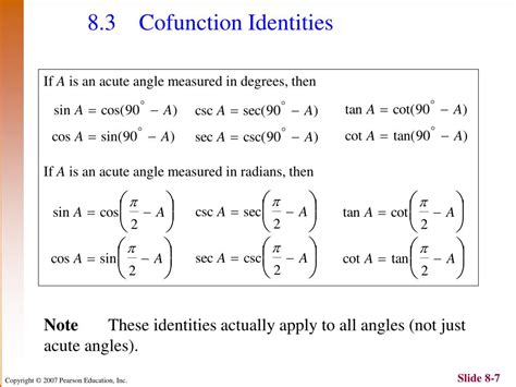 Ppt Chapter 8 Trigonometric Functions And Applications Powerpoint Presentation Id 3774559