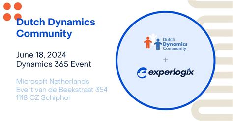 Experlogix On Linkedin Dynamics365 Dutchdynamicscommunity Microsoftdynamics