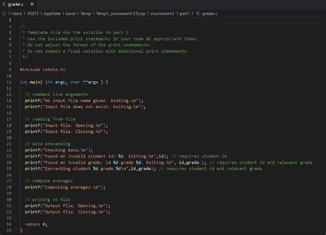 solved please use c language to compile this program and the