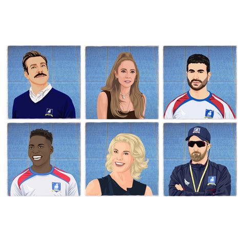 Ted Lasso Coasters By Versatile Designs At Maker House Co