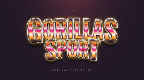 Premium Vector Colorful Retro Text Style With 3d And Glossy Effect Editable Text Style Effect
