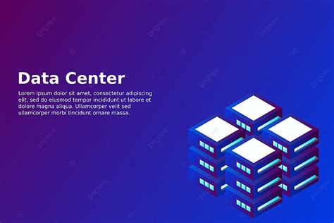 datacenter isometric vector illustration template download on pngtree