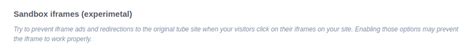 Sandbox Iframes Wp Script Documentation