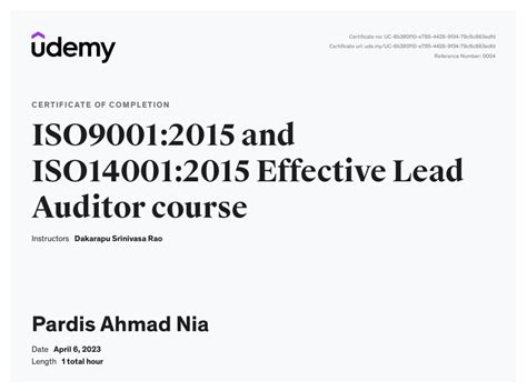 Pardis Ahmad Nia En Linkedin Udemy Course Completion Certificate