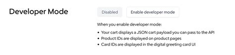 Developer Mode Goody