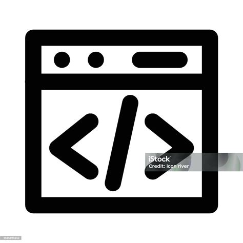 Coding Ilustrasi Stok Unduh Gambar Sekarang Ikon Simbol