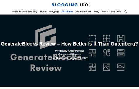 How To Create Single Blog Post Page Hero In GeneratePress