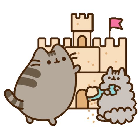 Beach Day Fun Sticker By Pusheen For Ios And Android Giphy
