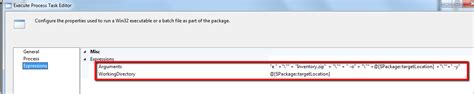 Sql Server Unzipping A File Using 7zip In Ssis Stack Overflow