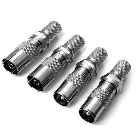 Tv набор Cadena для подключения антенны к телевизору штекер папа 2шт штекер мама 2шт