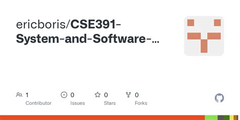 Github Ericboriscse391 System And Software Tools