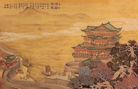 滕王阁国画百度图片搜索