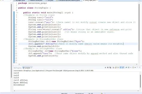 mohd zaid on linkedin stringconcept mutablevsimmutable