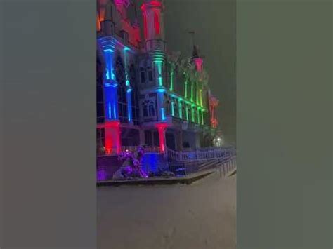 Светящийся замок в Кургане, замочные залив ))) - YouTube