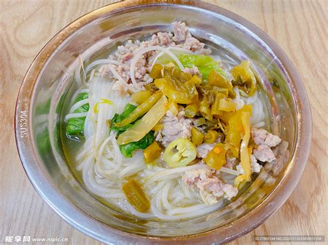 清淡饮食米线摄影图 传统美食 餐饮美食 摄影图库 昵图网