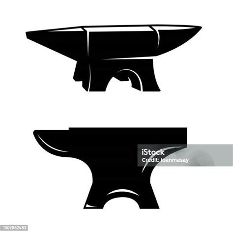 대장장이 모루의 일러스트 세트 라벨 기호 엠블럼 포스터용 디자인 요소 벡터 일러스트레이션 강철에 대한 스톡 벡터 아트 및 기타 이미지 Istock