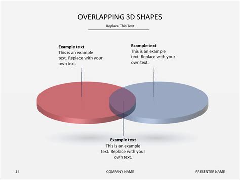 Overlapping 3d Shapes For Powerpoint Presentations Powerpoint Presentation Powerpoint 3d Shapes
