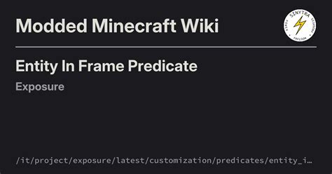 entity in frame predicate exposure