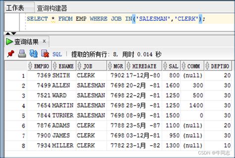Sql语言 数据的查询sql语言查询 Csdn博客