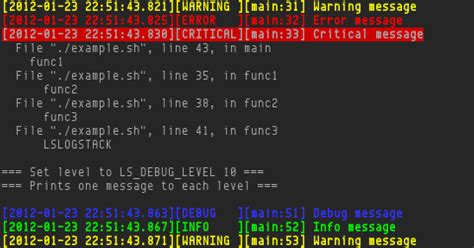 YJL Log Sh Bash Logging Library