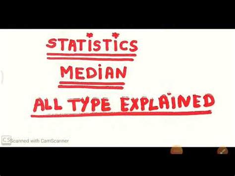 Statistics MEDIAN Discrete Series Continuous Series All Type Questions Formula