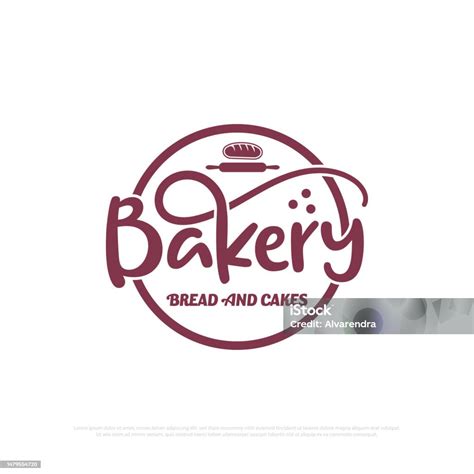 간단한 빵집 로고 디자인 그림 빵과 케이크 가게 음식 음료 상점 로고 템플릿에 가장 적합 건강한 생활방식에 대한 스톡 벡터 아트