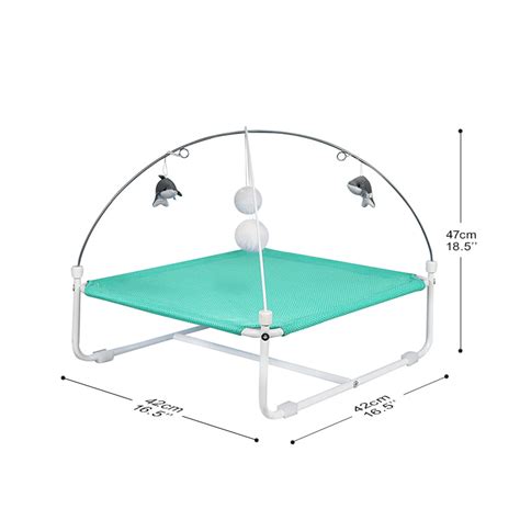 Oem Sandwich Mesh Indoor Outdoor Elevated Cat Hammock Cot Bed With
