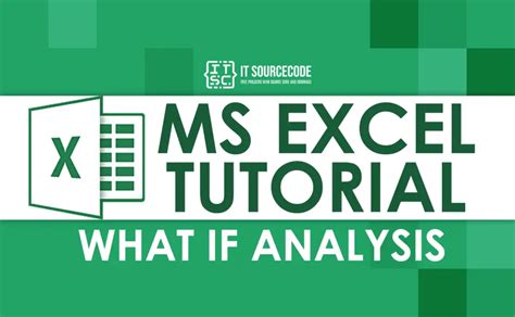 What If Analysis In Excel A Begginers Guide